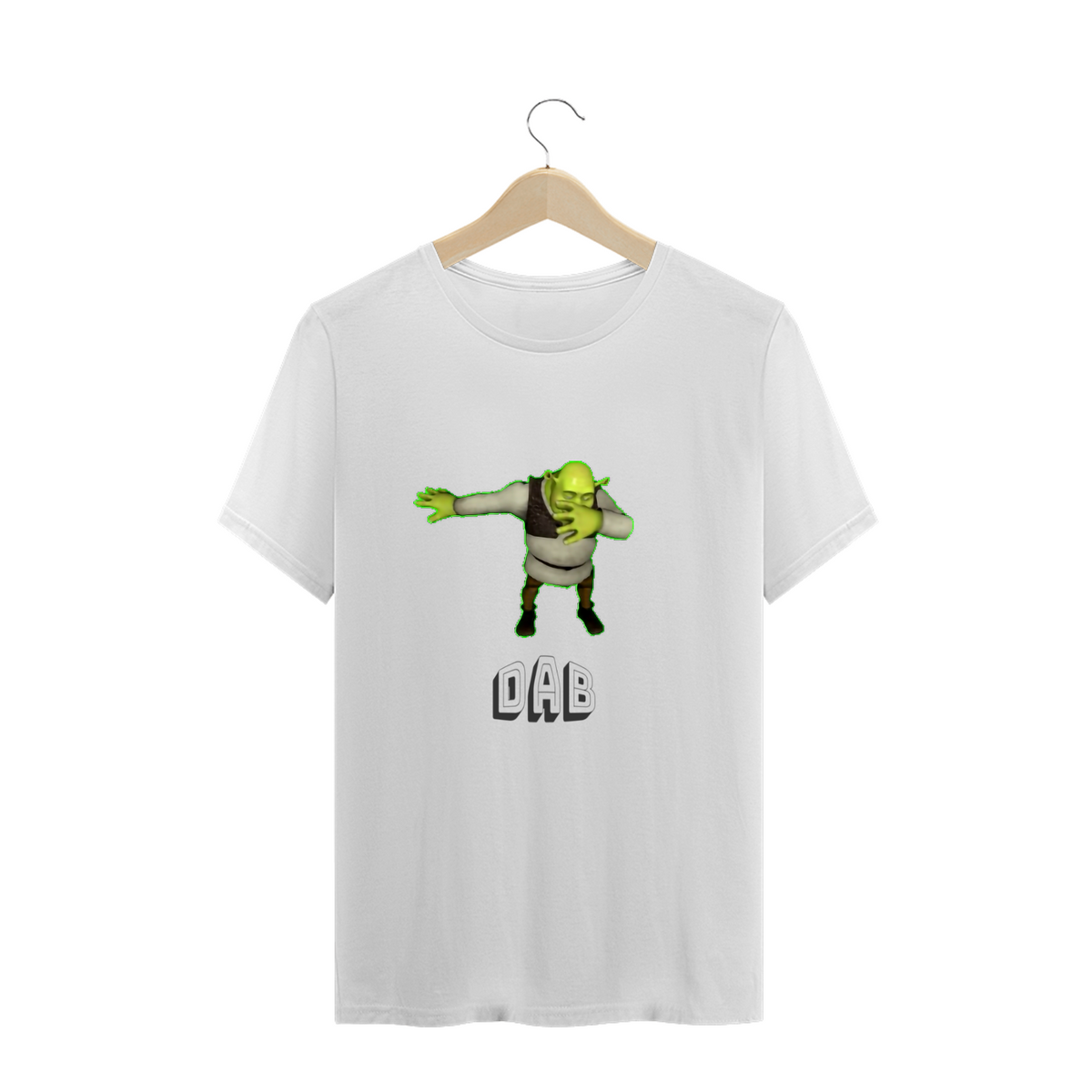 T-Shirt Plus Size Camisa Shrek(DAB) branca R$150,00 em
