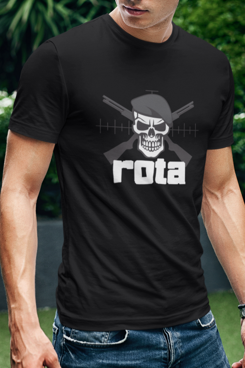 T-SHIRT QUALITY Camiseta ROTA Caveira 2 R$59,98 em Rotina Policial Shop