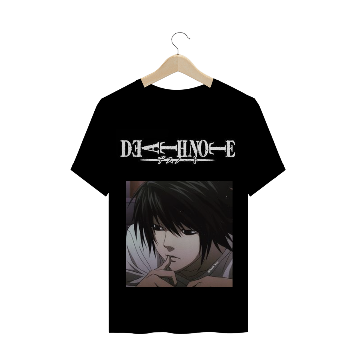 T-Shirt Quality Camiseta death note L lawliet anime em