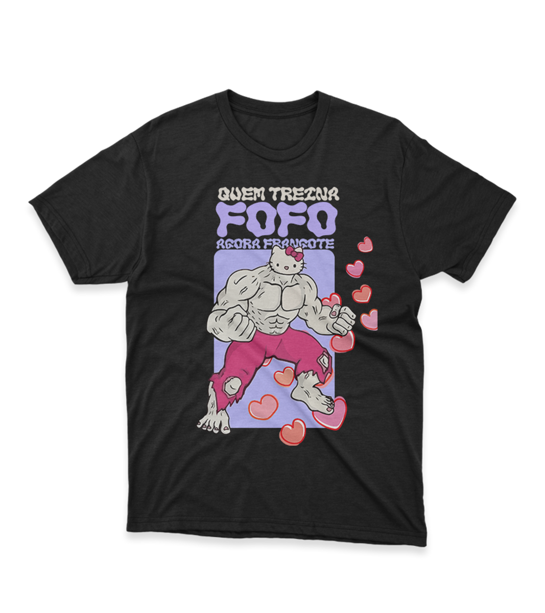 T-Shirt Classic Hello Kitty bombada (Quem Treina Fofo?) R$64,00 em ...