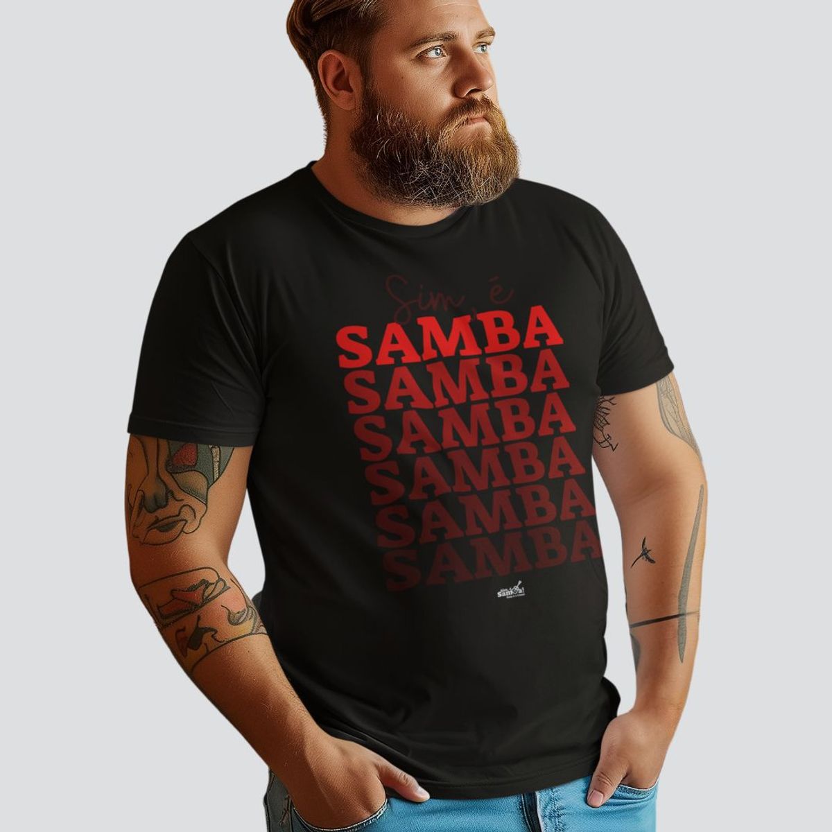 T-Shirt Plus Size Camiseta Plus Size - Sim é Samba Degradê R$119,90 em ...